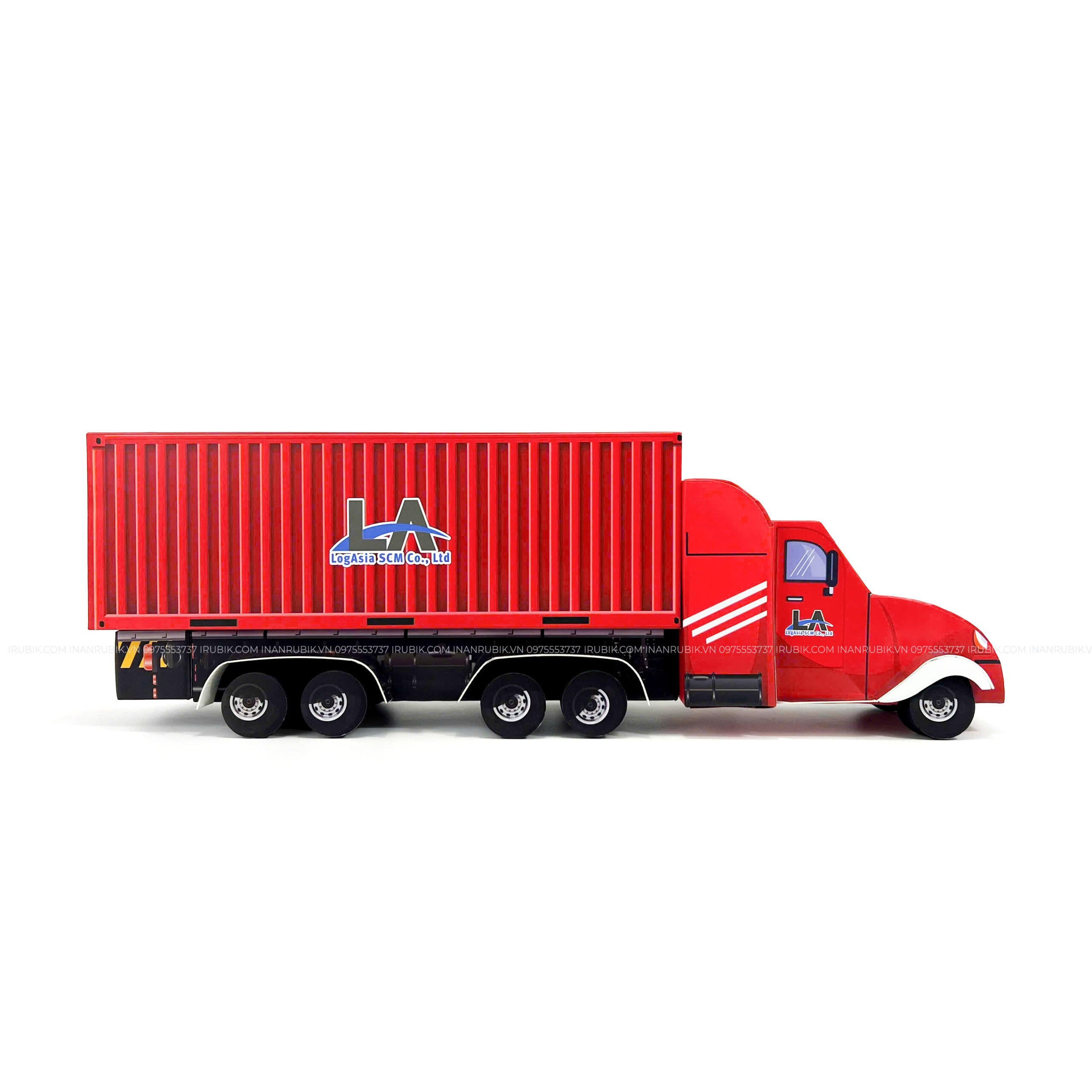 Hộp Trung Thu LA Logistics Hình Xe Container - In Ấn Rubik